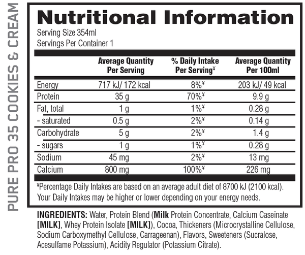OPTIMUM NUTRITION Pure Pro 35 - My Supplement Store