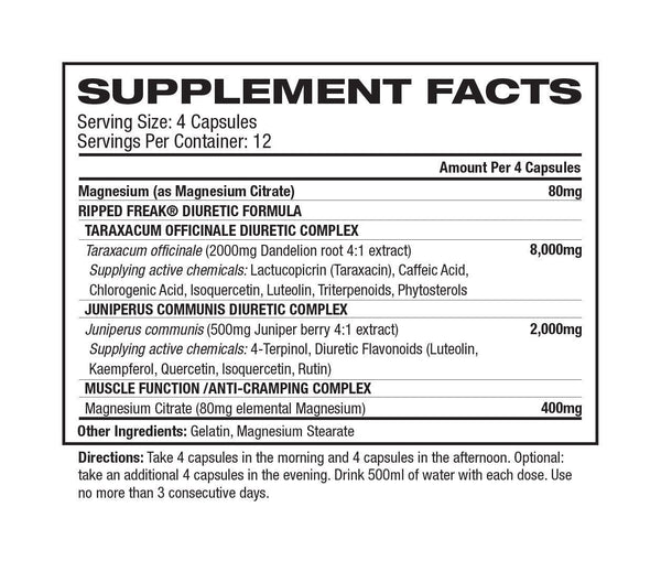 PHARMAFREAK Ripped Freak Diuretic - My Supplement Store
